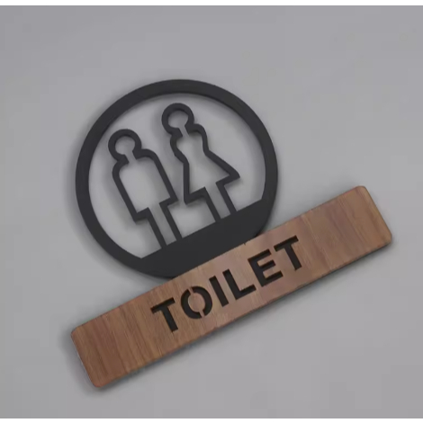 【JiuJiu】Personalized restroom signage Creative door signs Men's and ...