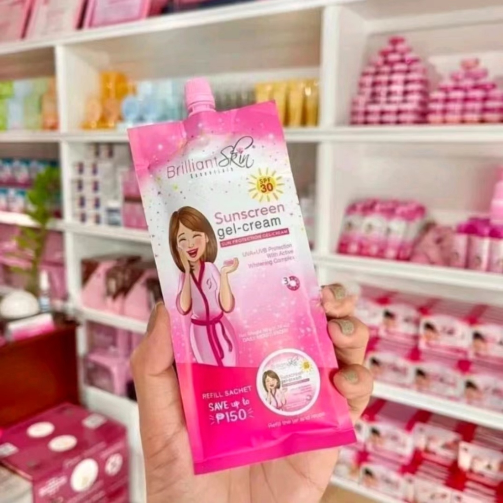 Orig BRILLIANT SKIN SUNBLOCK Sunscreen Gel Cream Spf30 UV Protect 50g ...
