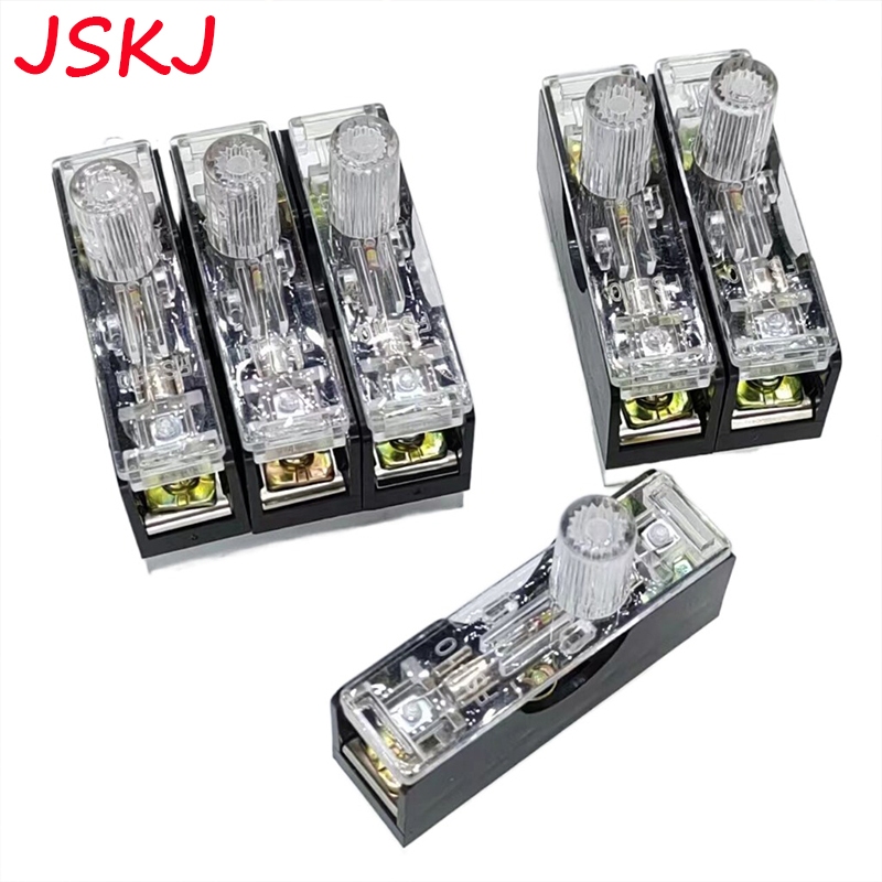 1set FS-101 fuse holder with light fuse box fuse 6X30 single and double ...