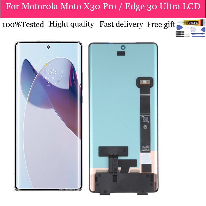 Original AMOLED For Motorola Moto X30 Pro / Edge 30 Ultra LCD Screen ...