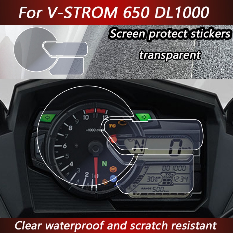 Transparent TPU Clear Motorcycle Speedometer Screen Protect Stickers ...
