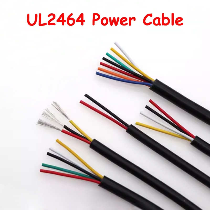 UL2464 Sheathed Wire Cable 28 26 24 22 20 18 16AWG Copper Signal Cable 2 3 4 5 6 7 8 9 10 Cores ...