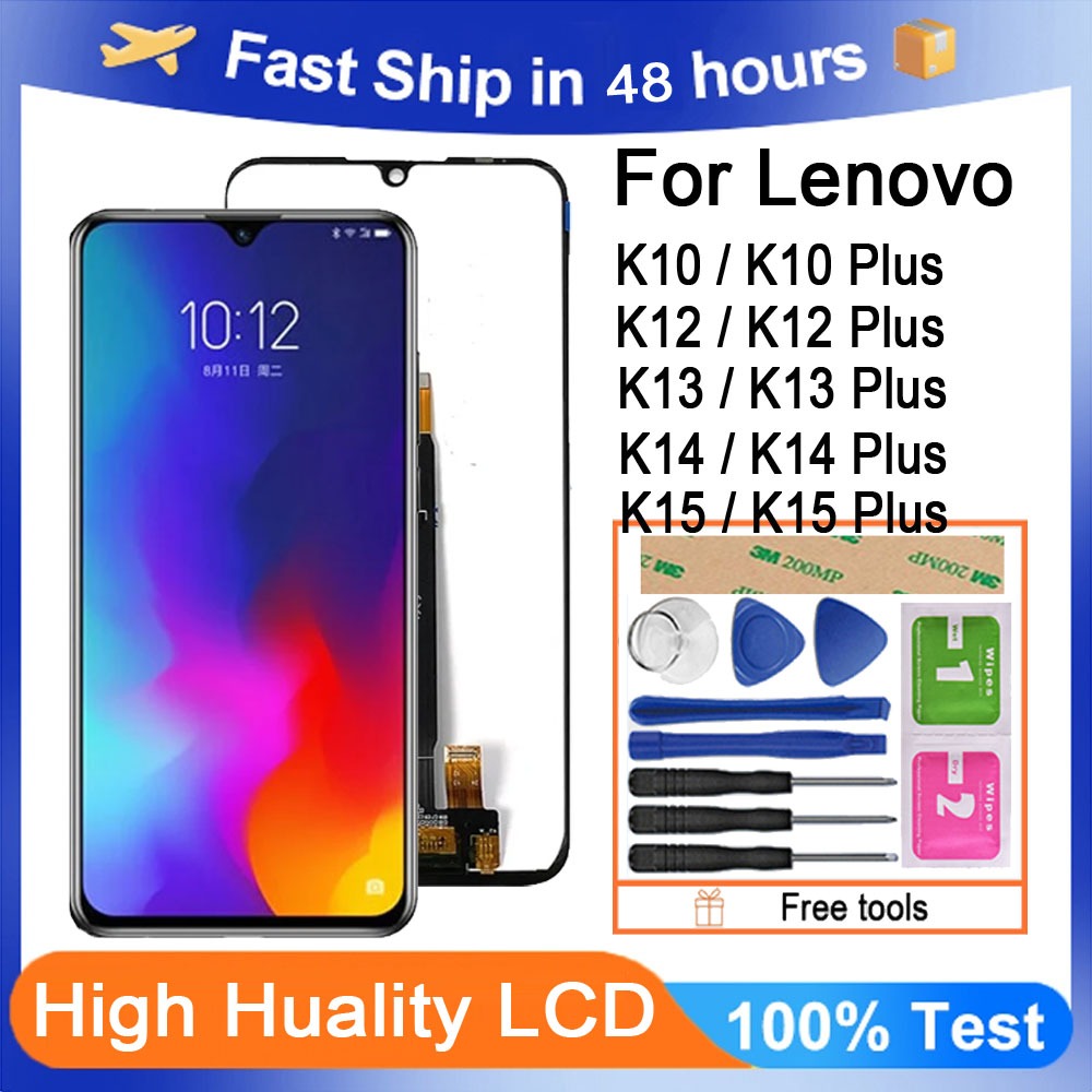 Original Lenovo K10 Plus K10 Note K12 Note K12 pro K13 Note K13 Pro K14 Plus K15 Plus LCD ...