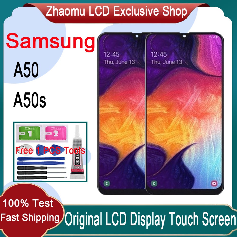 For Samsung Galaxy A50 A50s LCD Display Touch Screen With Frame Replacement | Shopee Philippines