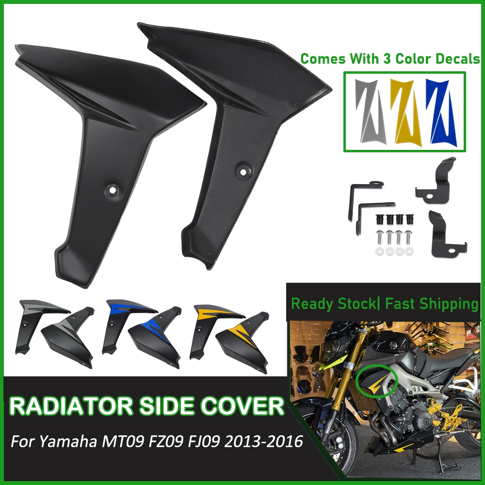 XTMOTO MT09 FZ09 FJ09 Radiator Side Fairing Cover Panel Protector for ...