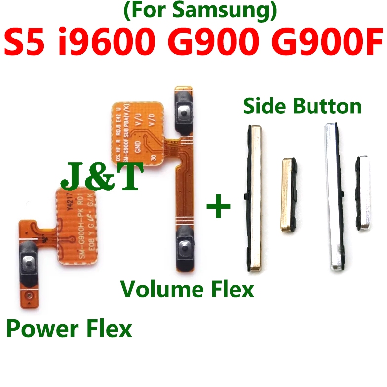 Power On Off volume button flex for Samsung S5 G900F G900H / I G900 ...