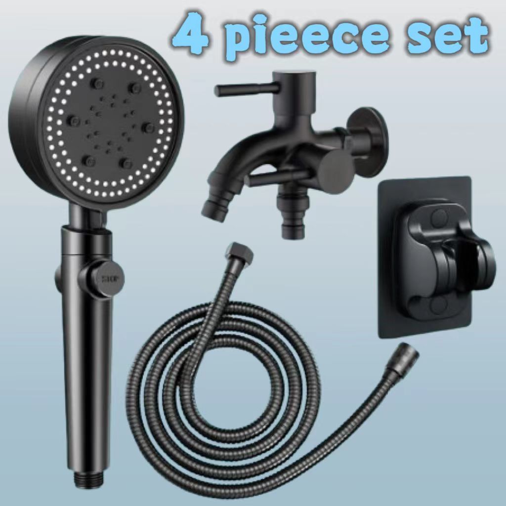 Shower Set 4 in 1 Shower Head with faucet 5-speed Bathroom Shower Set ...