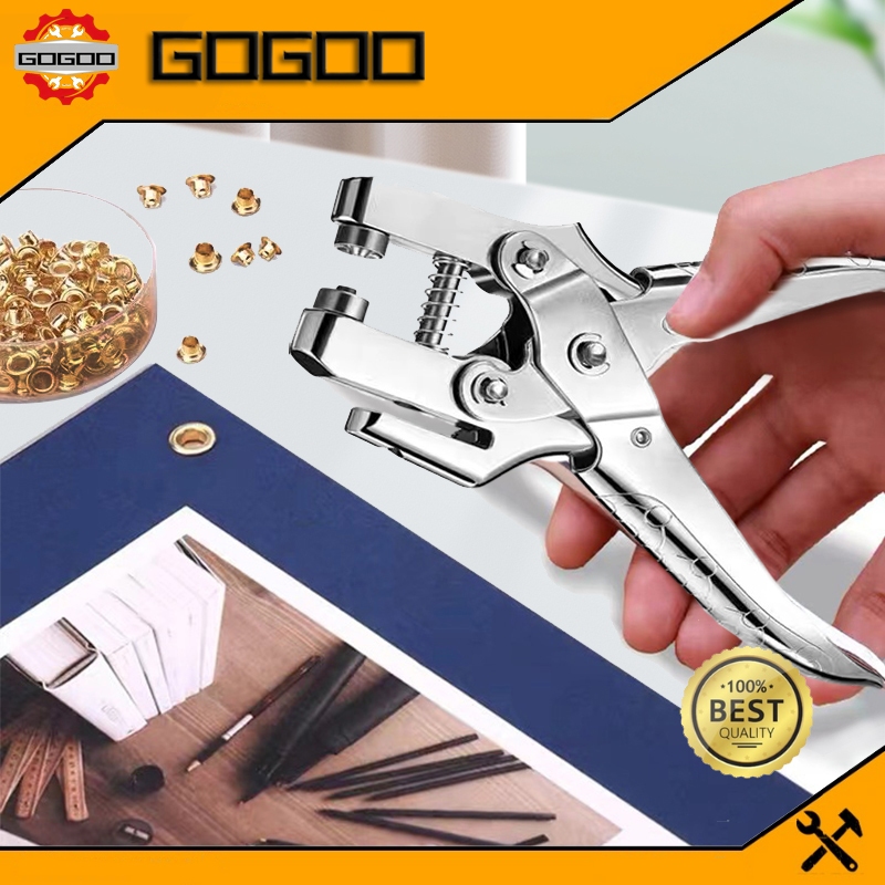 2in1 Eyelet Puncher 5mm for Hang Tag、Leather 、Paper puncher tools set ...
