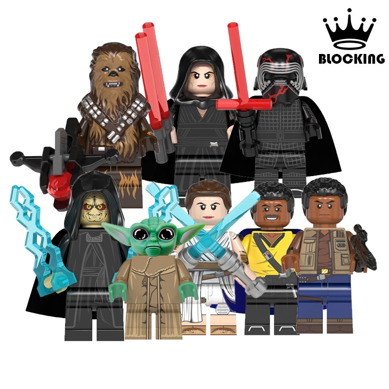 Baby Yoda Rey Finn Kylo Ren Star Wars Minifigures Building Block Toys ...