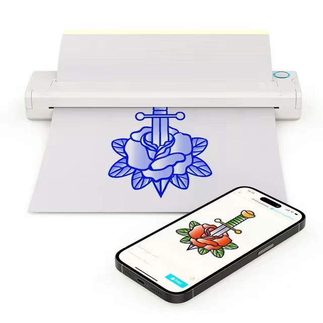 2024new inkless A4size temporary tattoo stencil copier thermal printer ...