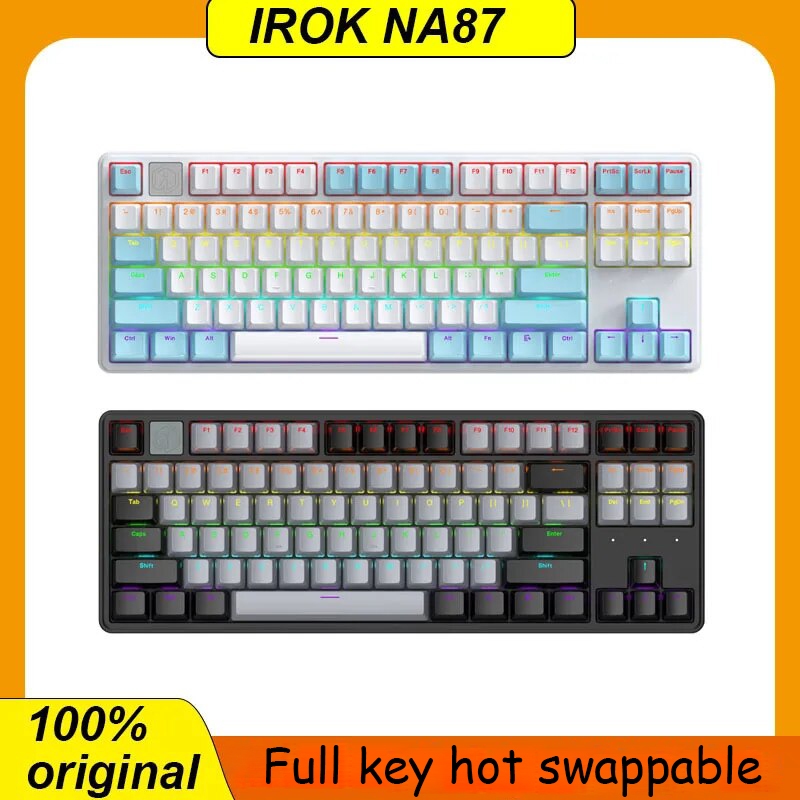IROK NA87 Series Keyboard 87 Key Game Keyboard HIFI Sound Adjustable ...