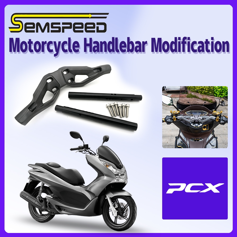 【SEMSPEED】For Honda PCX125 PCX150 PCX160 NMAX V1 Motorcycle Handlebar ...