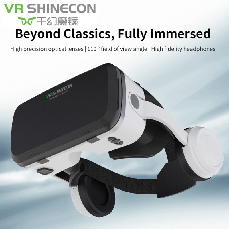 3D VR Headset VRShinecon G04EB Smart Virtual Reality Glasses Helmet ...