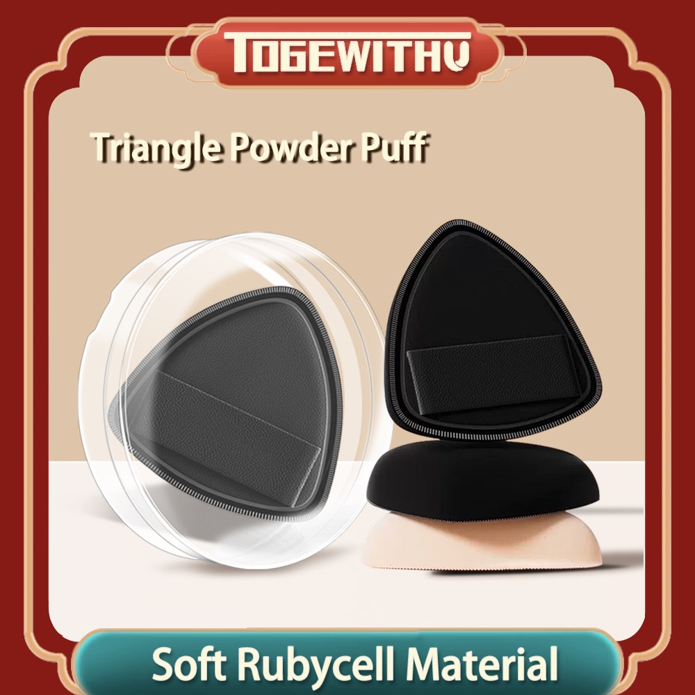 TOGEWITHU Triangle Powder Puffs, Face Soft Makeup Puff for Loose Powder ...