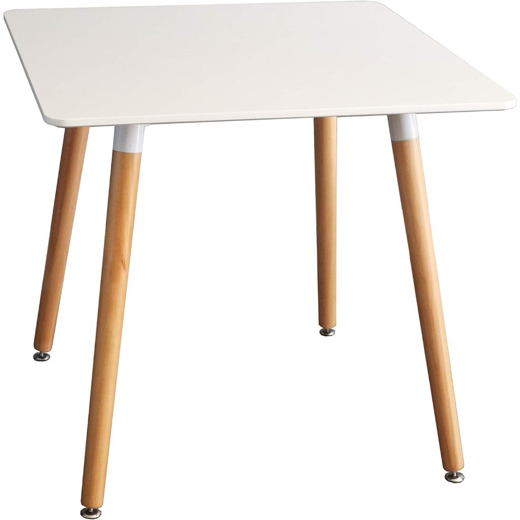 Formwell square dining table Modern Style Side Table with Natural Wood ...