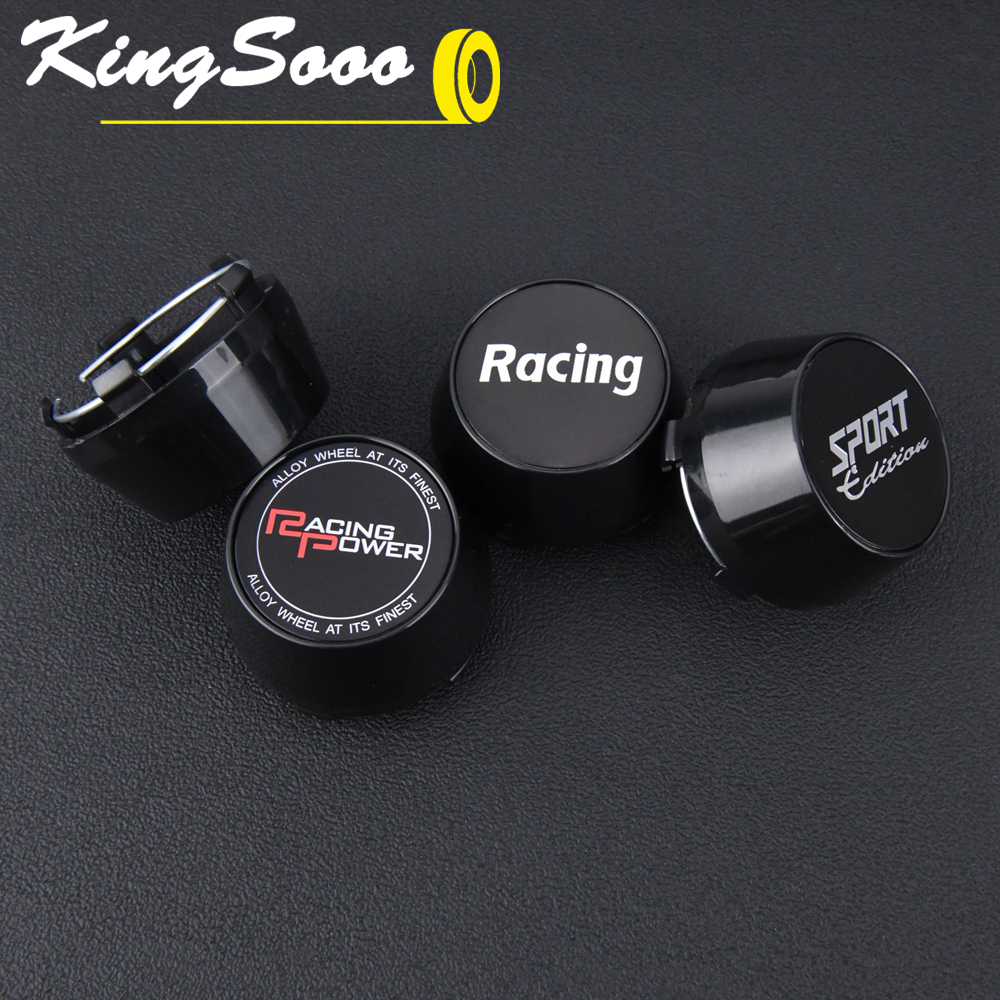 4PCS JDM Wheel Center Cap Clip 56mm Sport Racing Emblem Sticker Sport ...