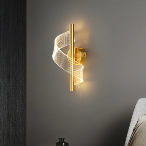 LED Wall Sconces Nordic Wrought Iron Tri-color Wall Light Modern ...