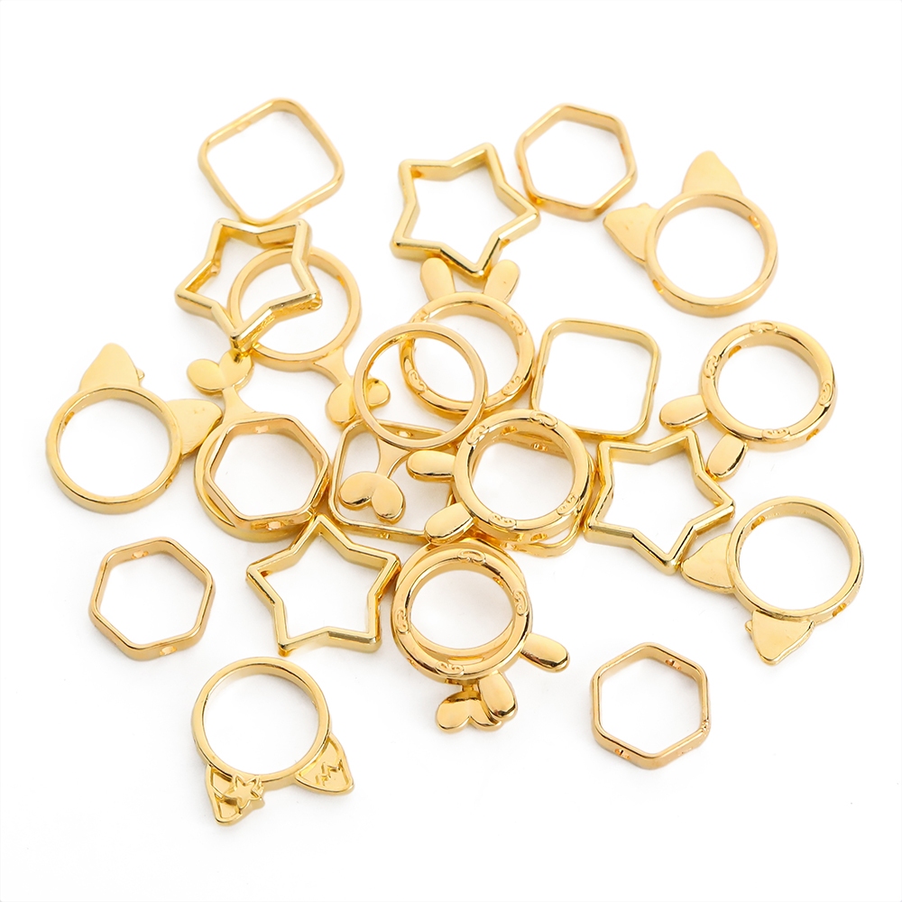 St.kunkka 10Pcs Alloy Bead Frame Variety Bead Frame Can Be Used for DIY ...