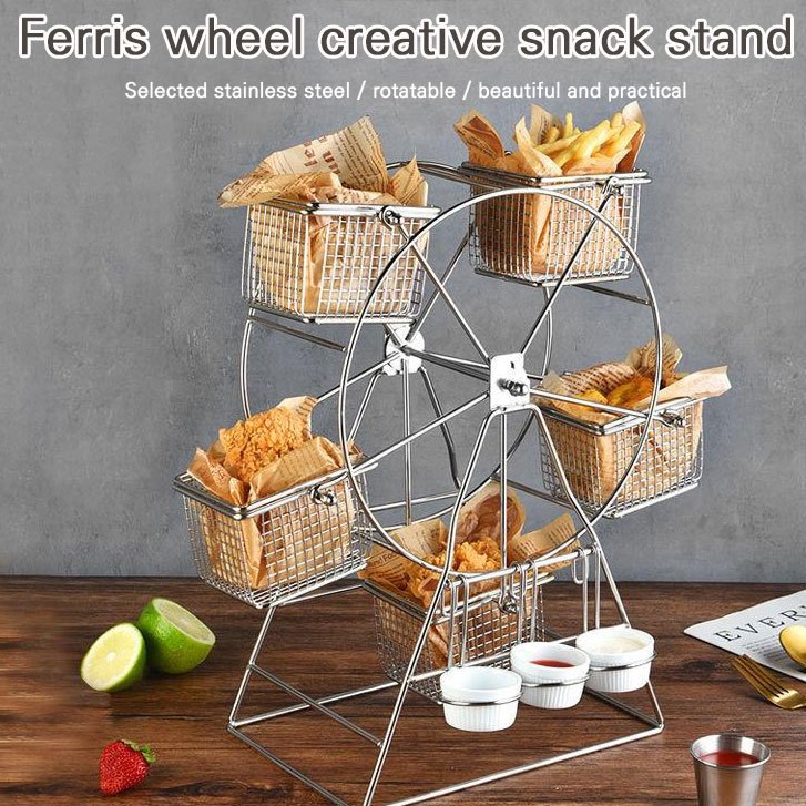 Ferris Wheel Rotating Snack Rack French Fries Fried Chicken Basket ...