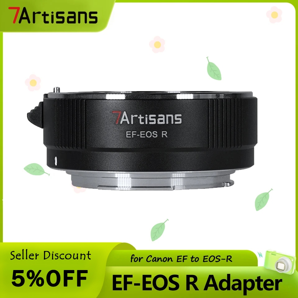 7artisans EF-EOS R Mount Autofocus Lens Adapter for Camera Photography Accessories Canon EOS R ...