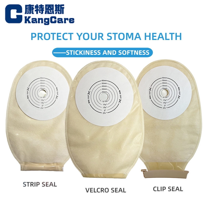 Sticky and soft Colostomy Bags,One-piece system Ostomy Pouch, for stoma ...