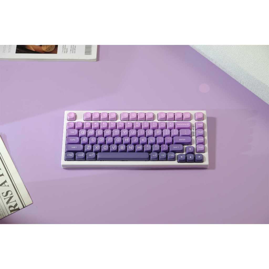 GMK Violet keycaps, 126 Keys keycaps MOA Profile DYE-SUB Personalized ...