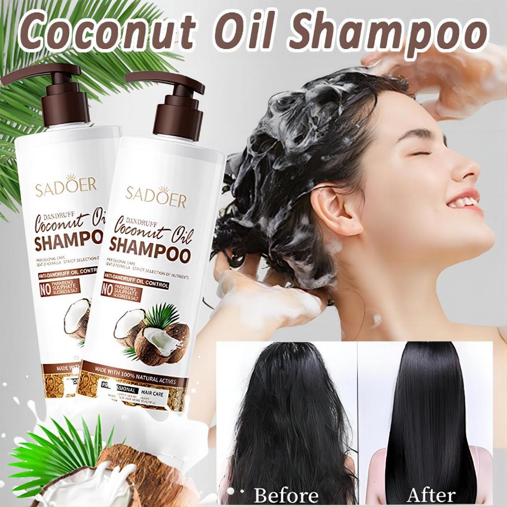 100% effective Coconut Shampoo and conditioner Anti-Dandruff Repair Damage Hair Dry Hair Care ...