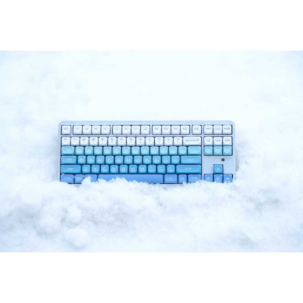 GMK Falling Snow keycaps, 126 Keys keycaps MOA Profile DYE-SUB ...
