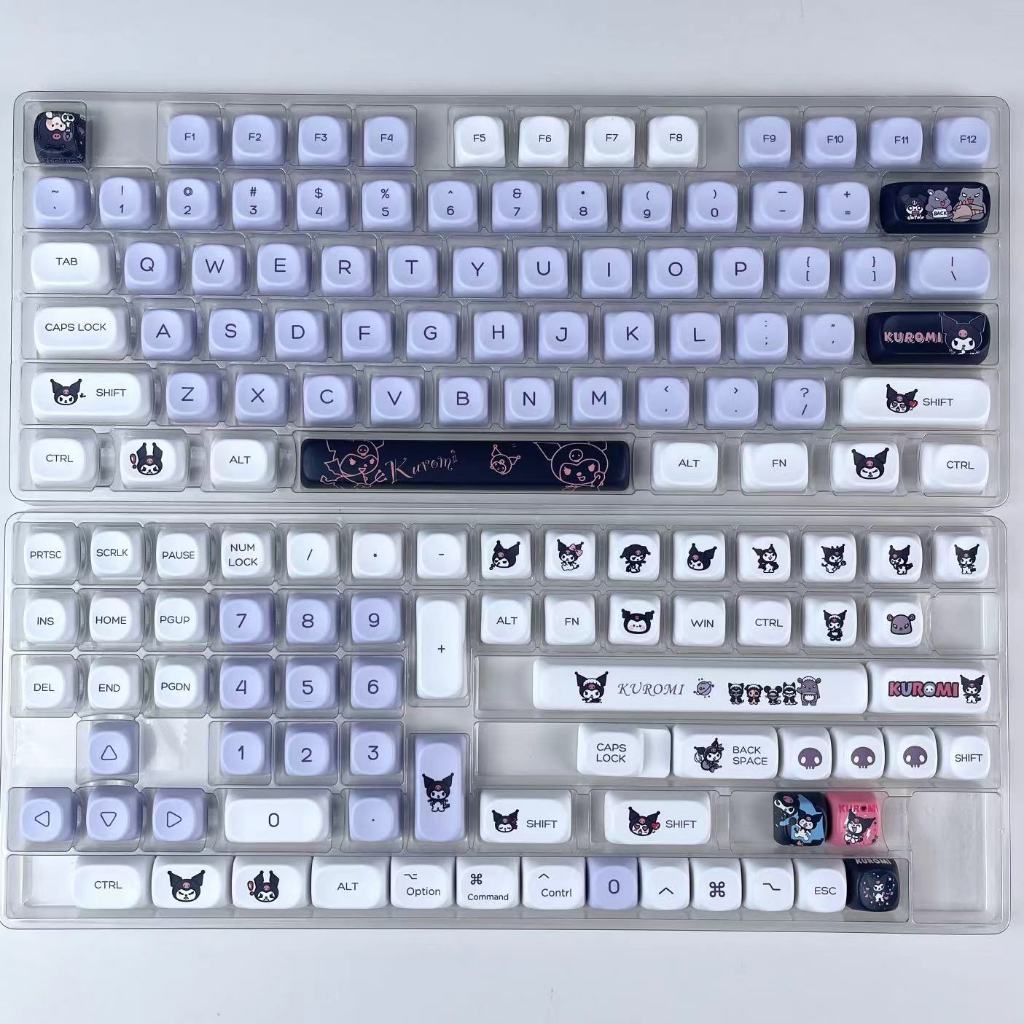 PBT keycaps moa Lolita Bunny Big-eyed Frog Butter Candy Rainbow ...