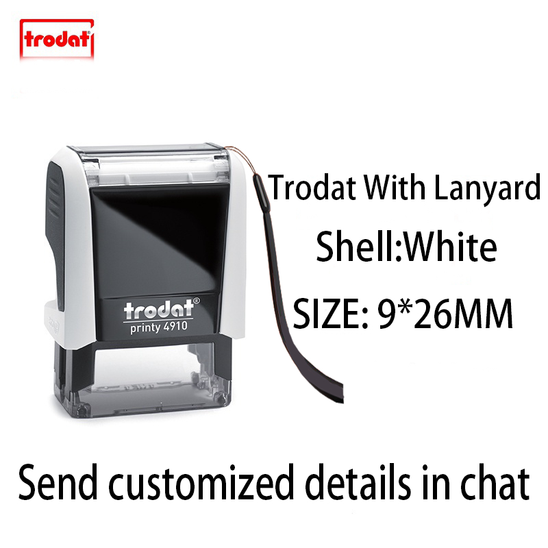 TRODAT 4910 4911【free ink】 Personalized Self inking Stamp Personalized/Signature Position Stamp ...