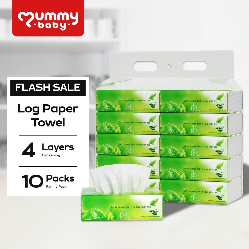 10pack GreenTea Tissue 0.85kg 4ply(480 sheets x 10 Packs) Organic green ...