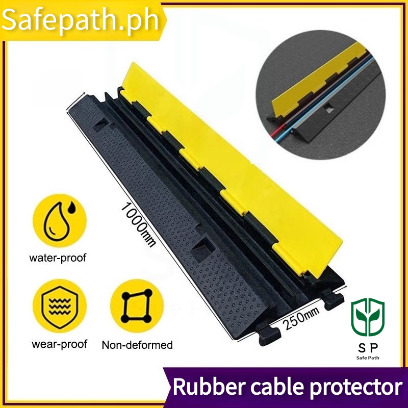 【SP】Rubber Cable Ramp Protector Ramp Wire Floor Cord Cover Deceleration ...