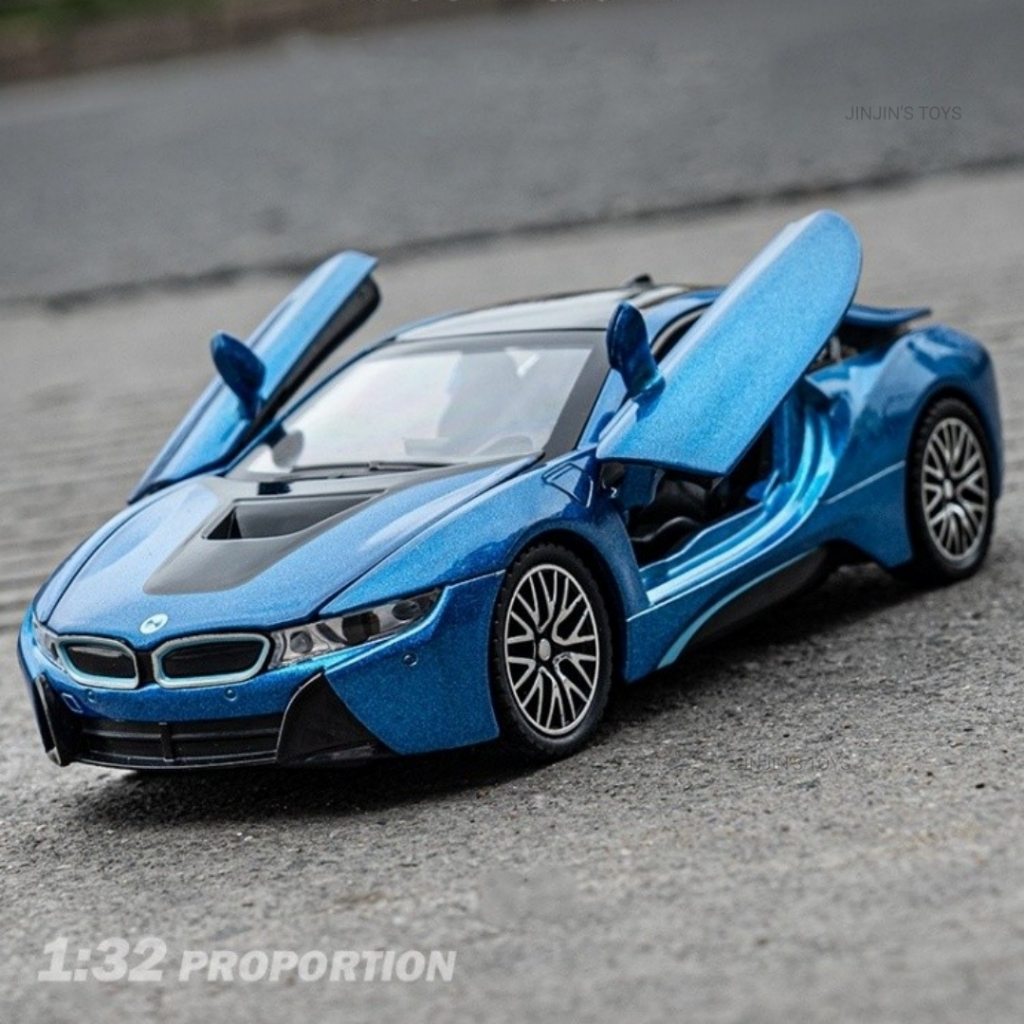 1:32Bmw i8 Sports Car Model /Bmw Toy Car/Alloy Car/Race Car/Collection ...