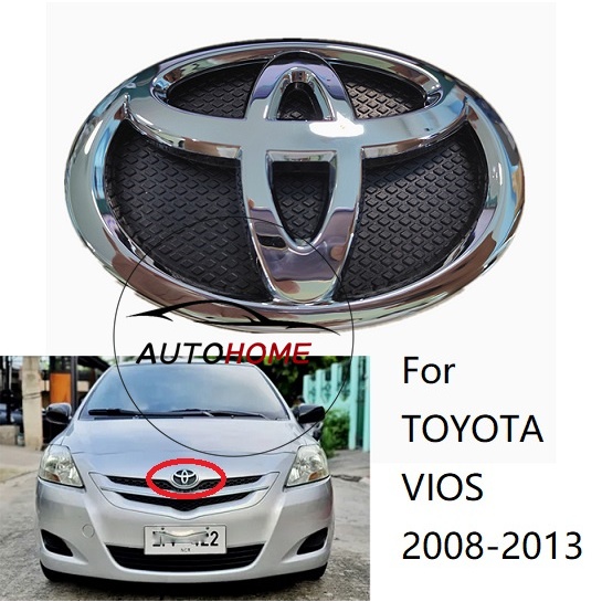 original quality front bumper grill logo for TOYOTA VIOS GEN2 batman 2008 0009 2010 2011 2012 ...