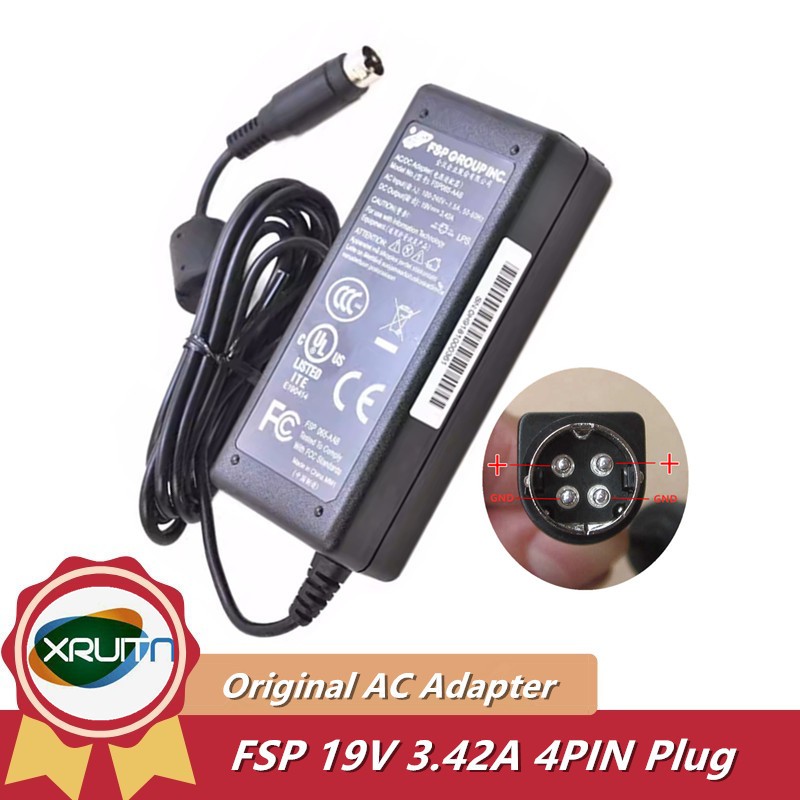 Genuine FSP 19V 3.42A FSP065-AAB 65W Switching Power Supply AC DC Adapter Charger 4 Pin (Din ...
