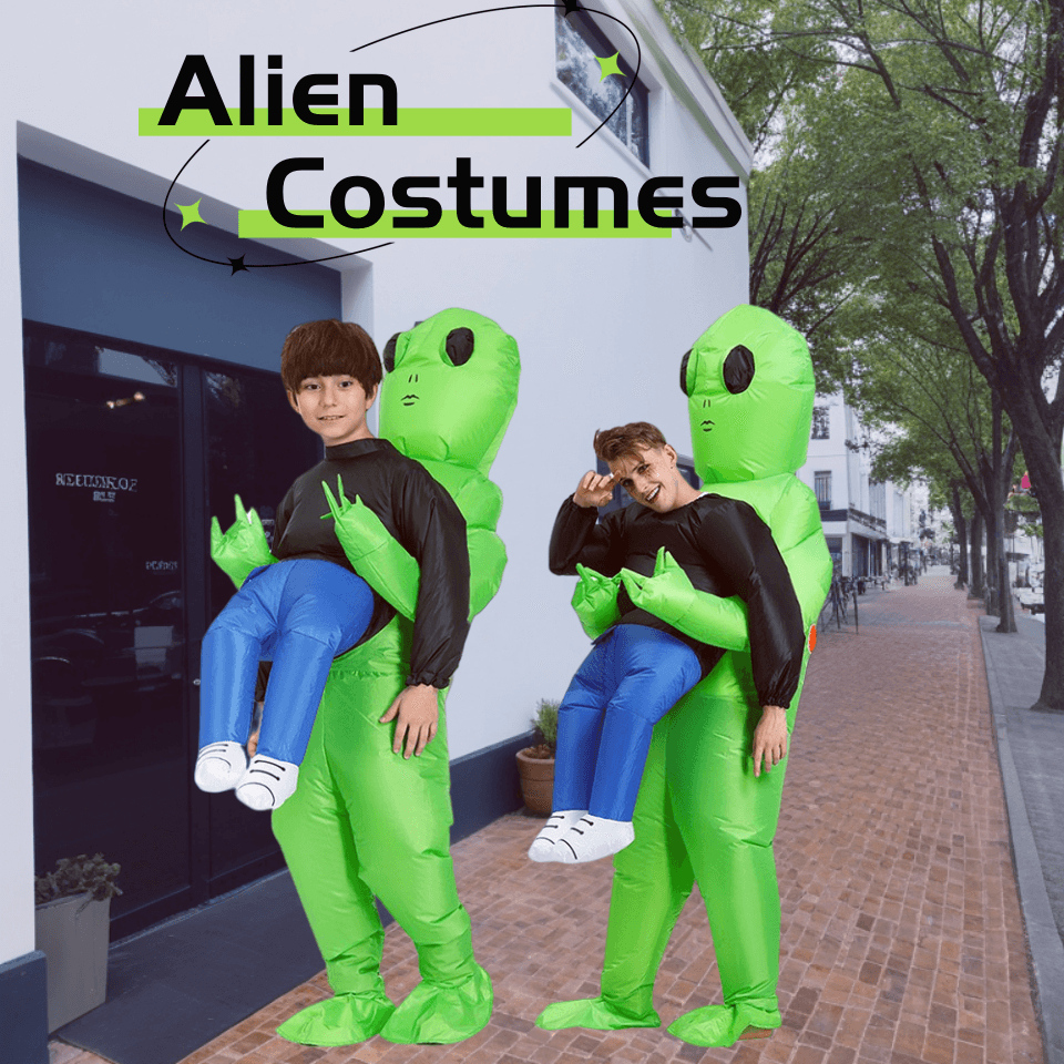 Alien Inflatable Costume/ green alien costumes/ for Kids Adult/ Funny ...