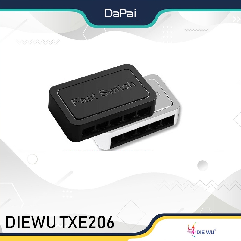 DIEWU TXE206 5-port Gigabit switch network monitoring dormitory home ...