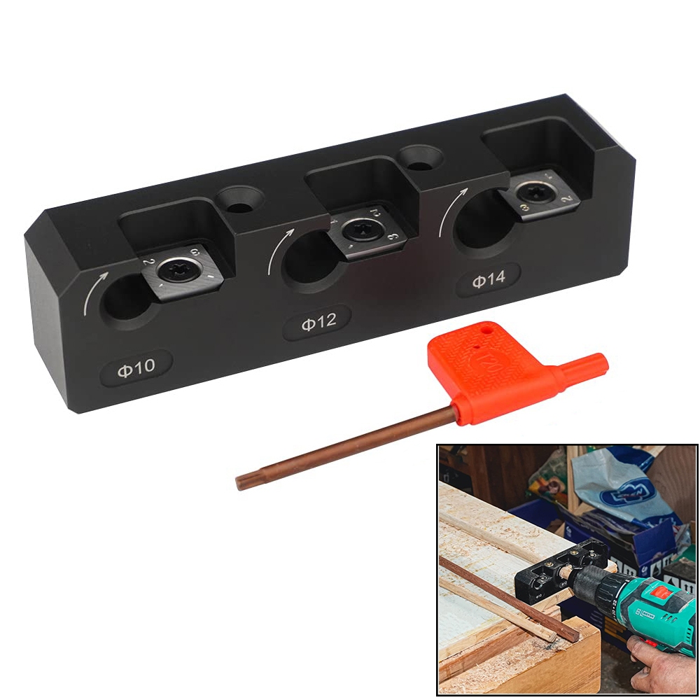 Dowel Maker Jig Kit Carbide Inserts Dowel Maker 3 Holes Adjustable ...
