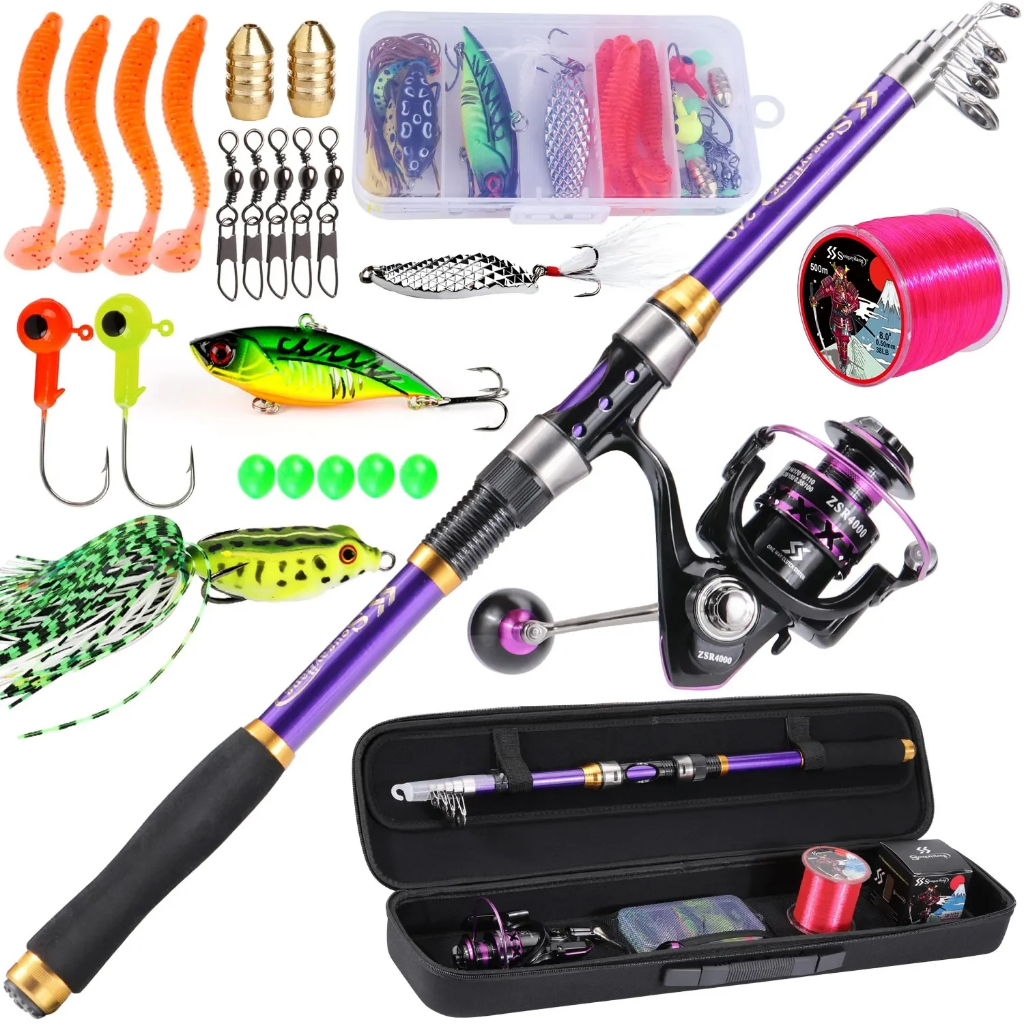 Fishing rod set original fishing rod and reel set fishing rods full set ...