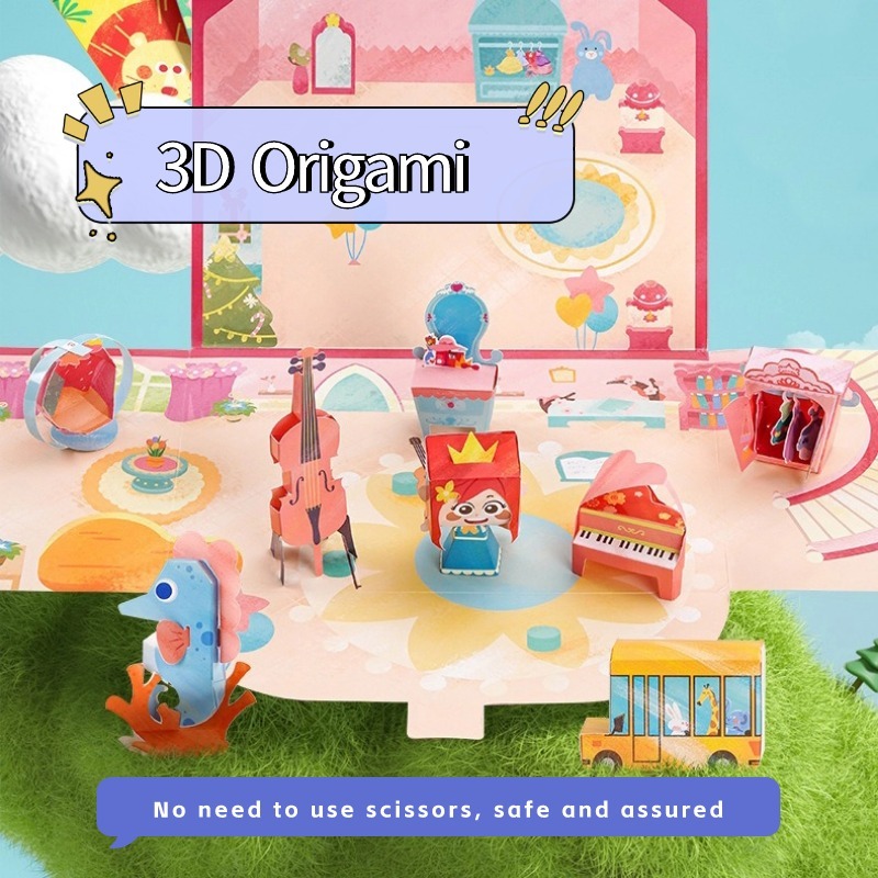 Boxed Toys DIY Kids Craft Toy 3D Cartoon Origami Paper Handcraft Paper ...