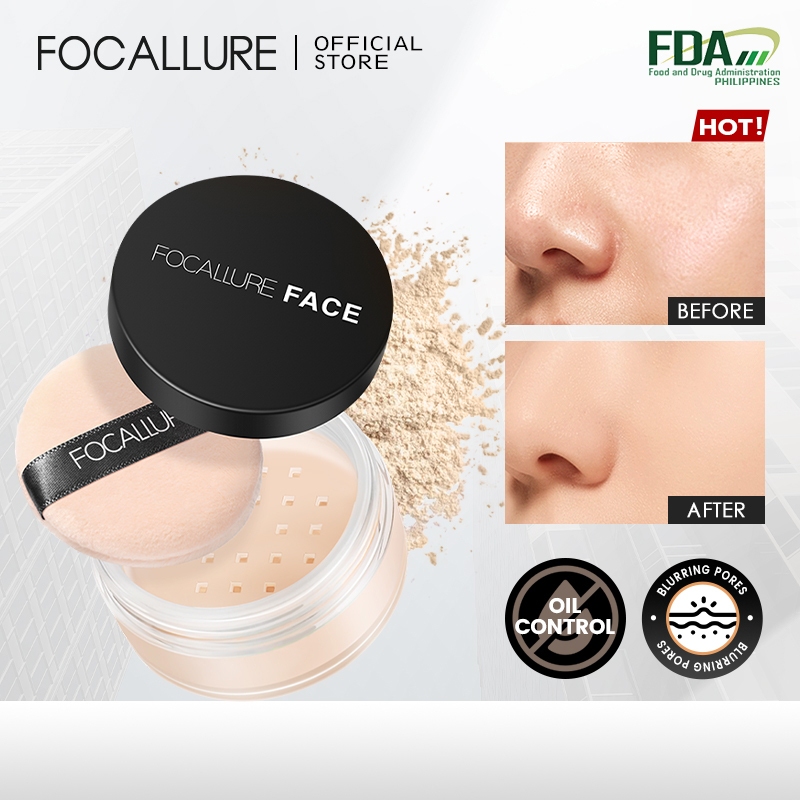 FOCALLURE 3 Colors Loose Setting Powder Oil Control Smooth Face Makeup ...