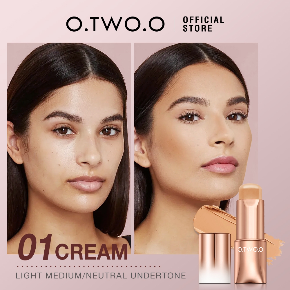 O.TWO.O Bronzer Stick Creamy Silky Texture Naturally Long Lasting HD Shaping Contour Stick Face ...