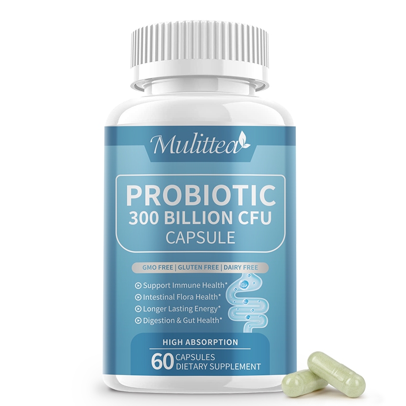 Mulittea Probiotic Hard Capsules 300 Billion CFU Active Organisms ...