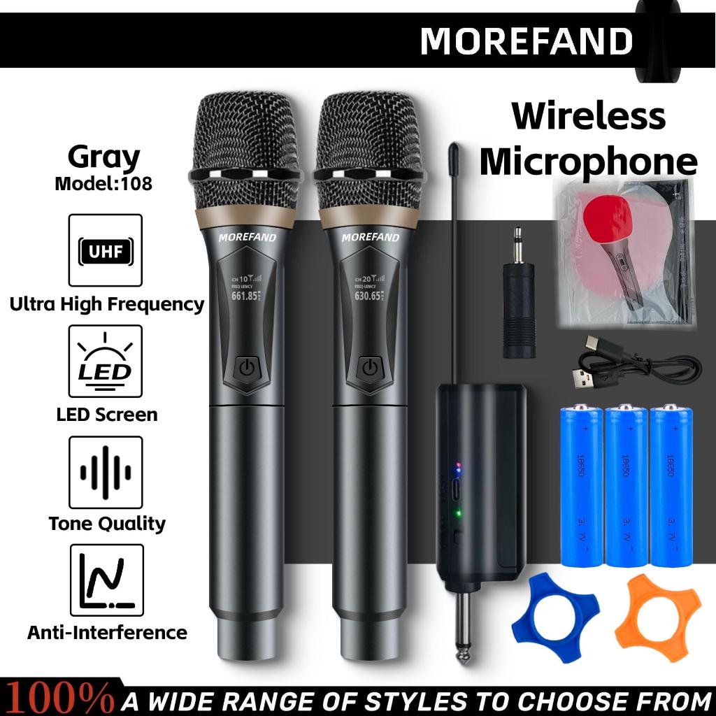 Wireless Microphone 108V2-S UHF charging microphone 1280mA rechargeable ...