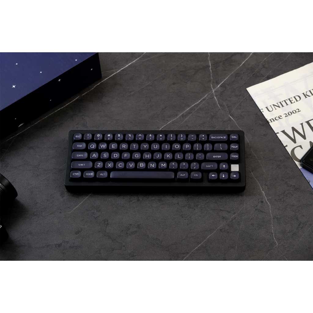 GMK Minimalist black keycaps 126 Keys MOA Profile DYE-SUB Personalized ...