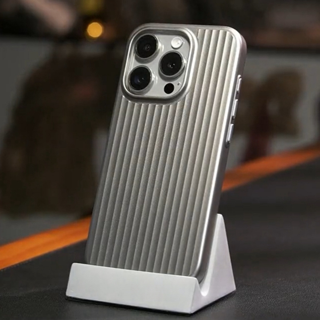 【Anti-slip strips/Corrugated stripes/Matte PC hard case/Gray】compatible ...