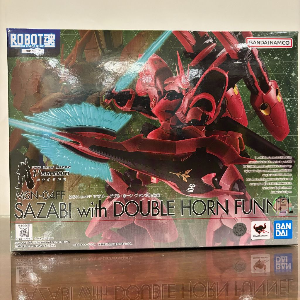 Bandai THE ROBOT SPIRITS MSN-04FF SAZABI with DOUBLE HORN FUNNEL ...