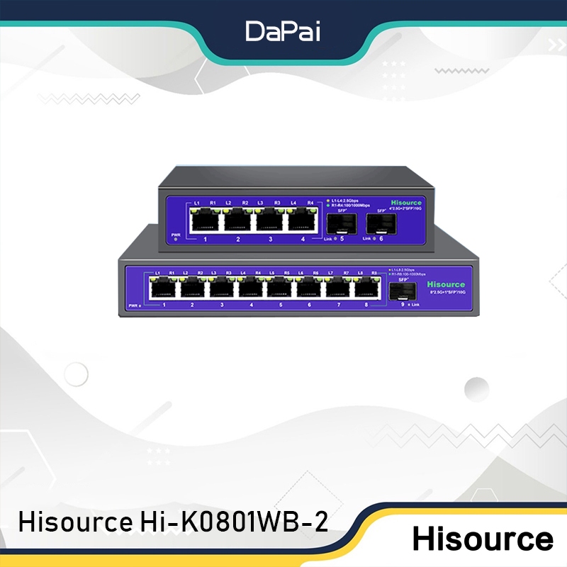 HISOURCE 2.5G switch PoE power 10G optical port Ten Gigabit switch Four ports eight ports ...