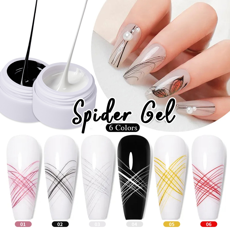 Spider Gel For Nail Art, Painting Elastic Drawing Spider Gel, Nail Art ...