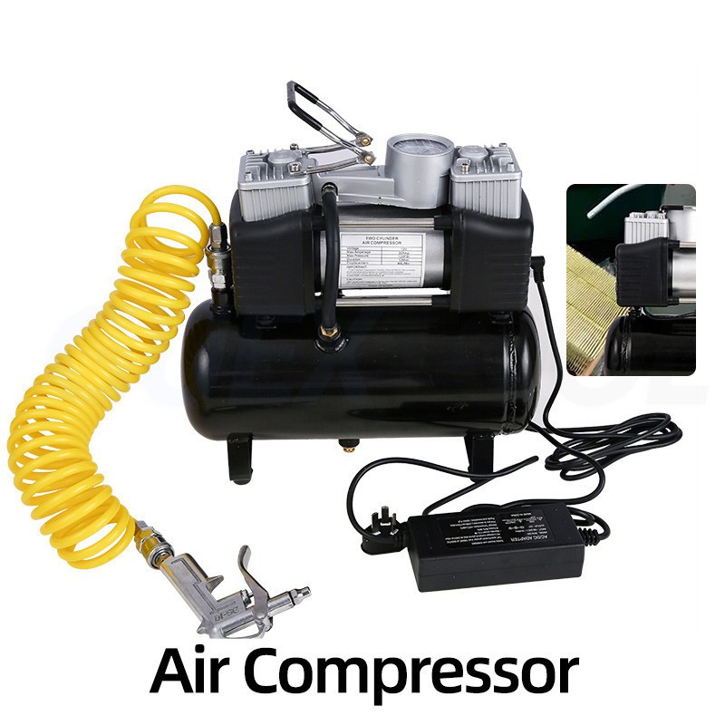 Small Air Compressor Portable Oil-free Low-noise Air Pump Mini 220V Car ...